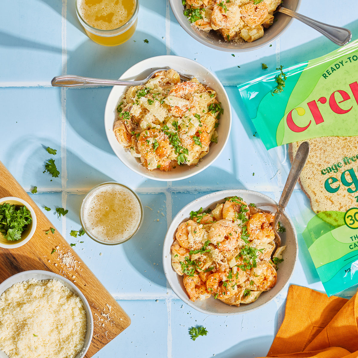 Shrimp Alfredo Pasta – Crepini Foods LLC