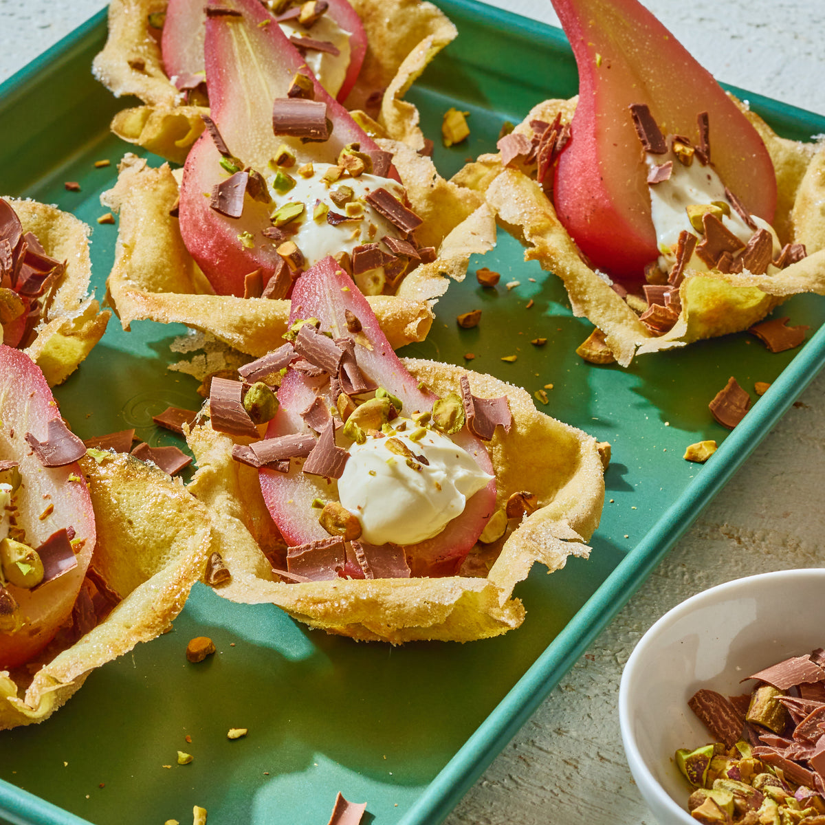 Wine Poached Pear Cups – Crepini Foods LLC