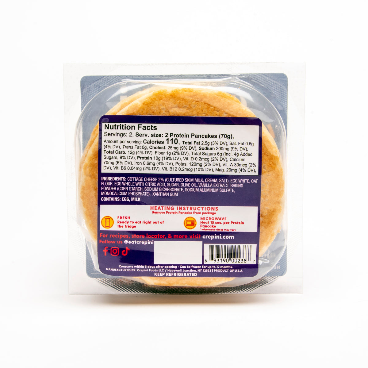 Vanilla Protein Pancakes – Crepini Foods LLC